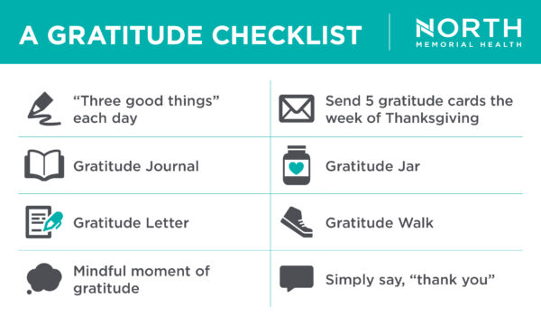 8 Ways to Express Gratitude - North Memorial Health